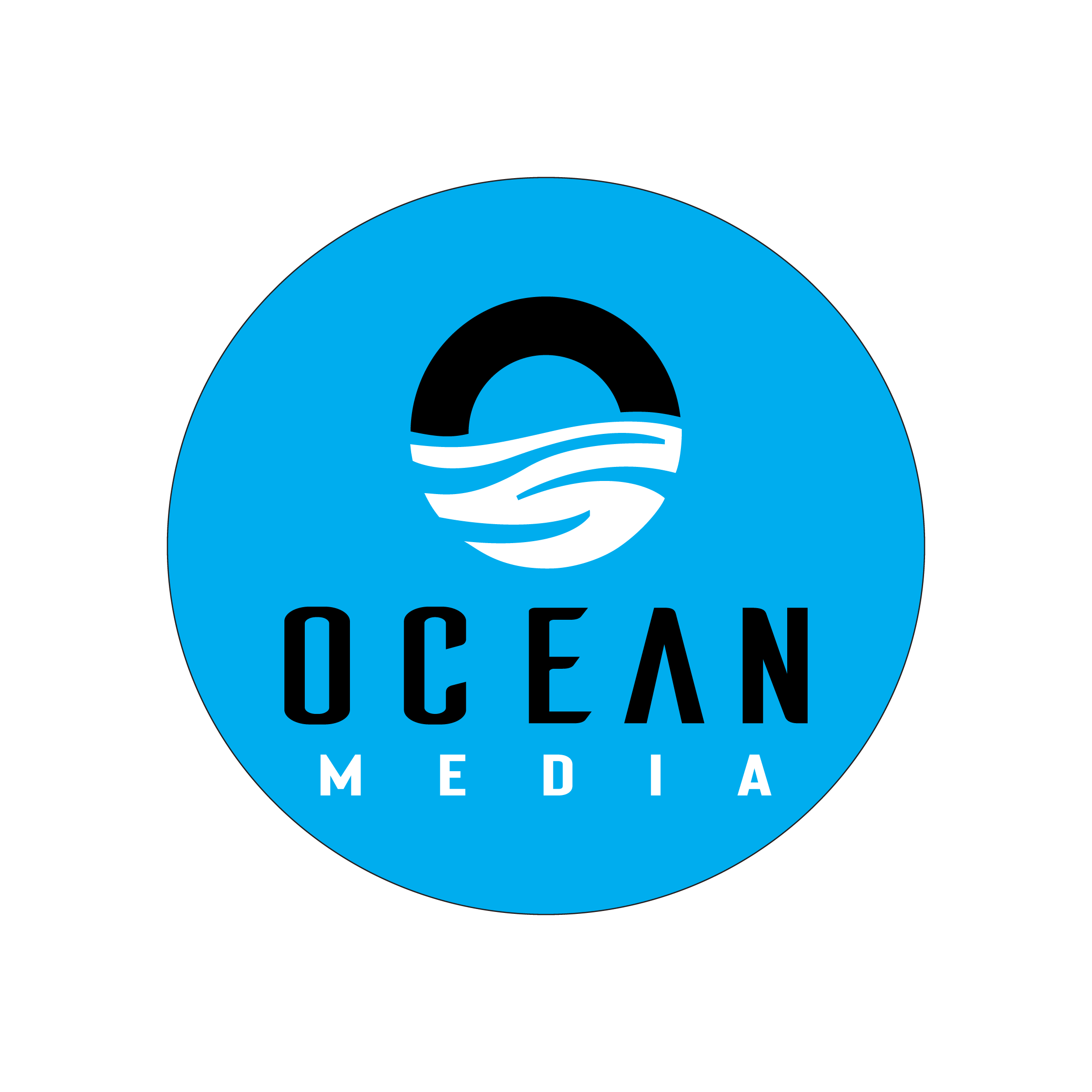 Логотип компании OCEAN media в формате PNG, EPS, CDR | Logobank
